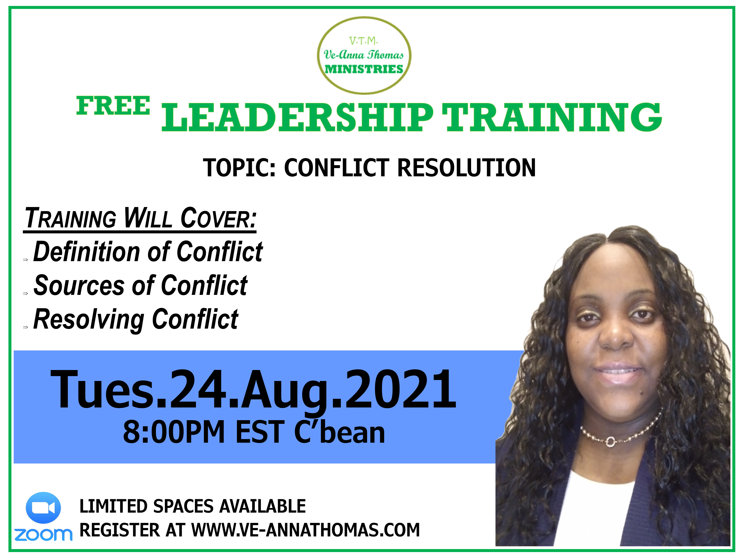 Registration is open for the “Conflict Resolution” FREE Workshop – Ve ...