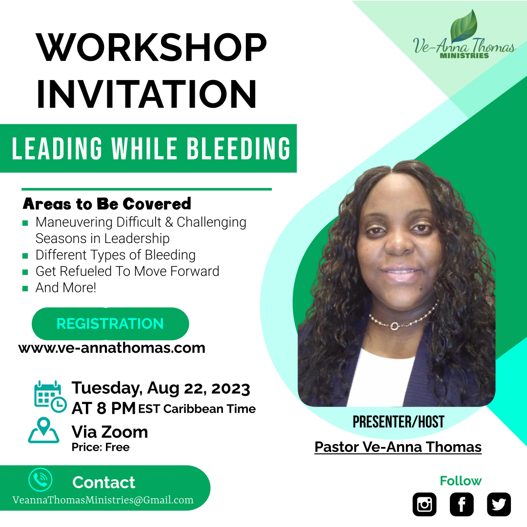 Registration is OPEN for the “Leading While Bleeding” Workshop – Ve ...